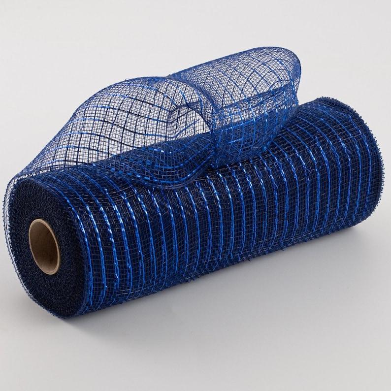 Poly Deco Mesh Metallic Navy Blue 10 X 10 Yards - Etsy Poly Deco Mesh Metallic Navy Blue 10 X 10 Yards - Etsy