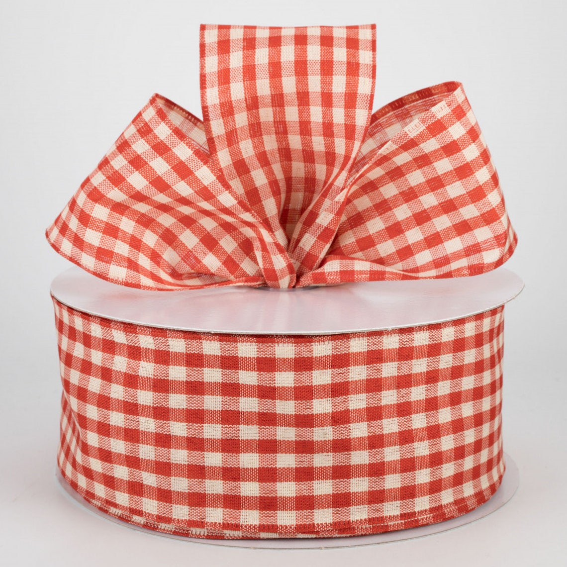 Wired Ribbon Primitive Gingham Ribbon Farmhouse Ribbon - Etsy