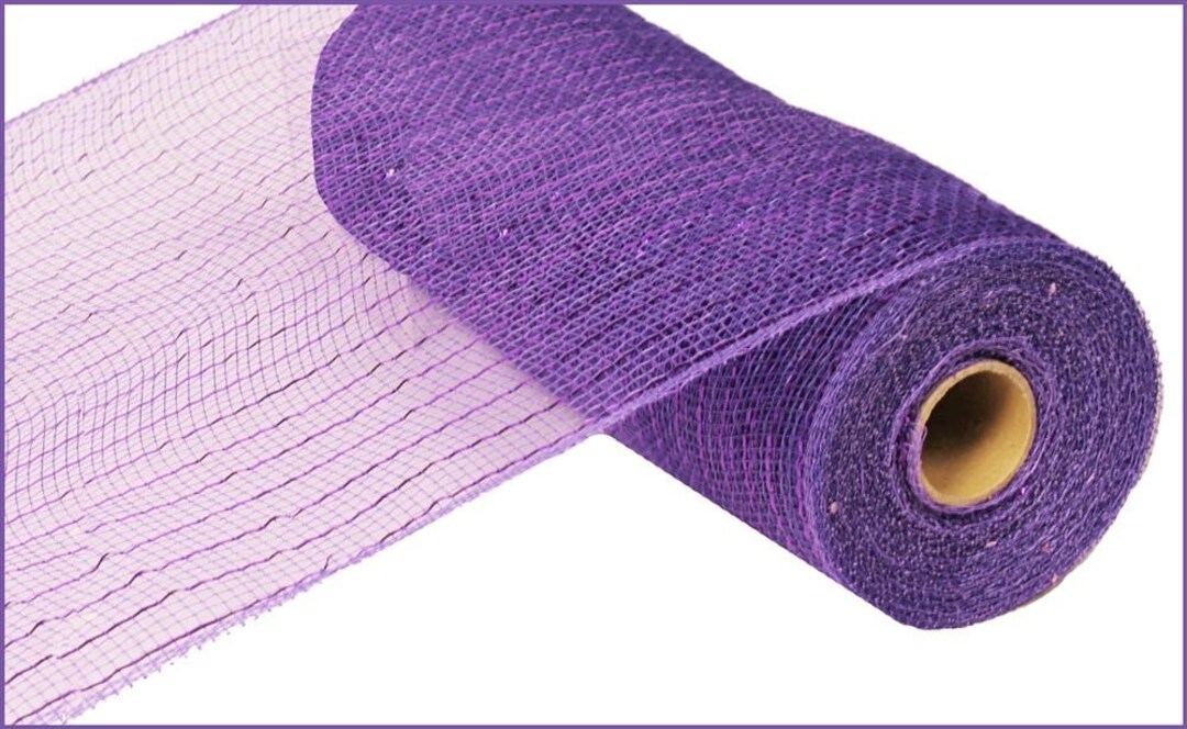 Metallic Value Mesh - Purple With Purple Foil - 10" X 10 Yards ...