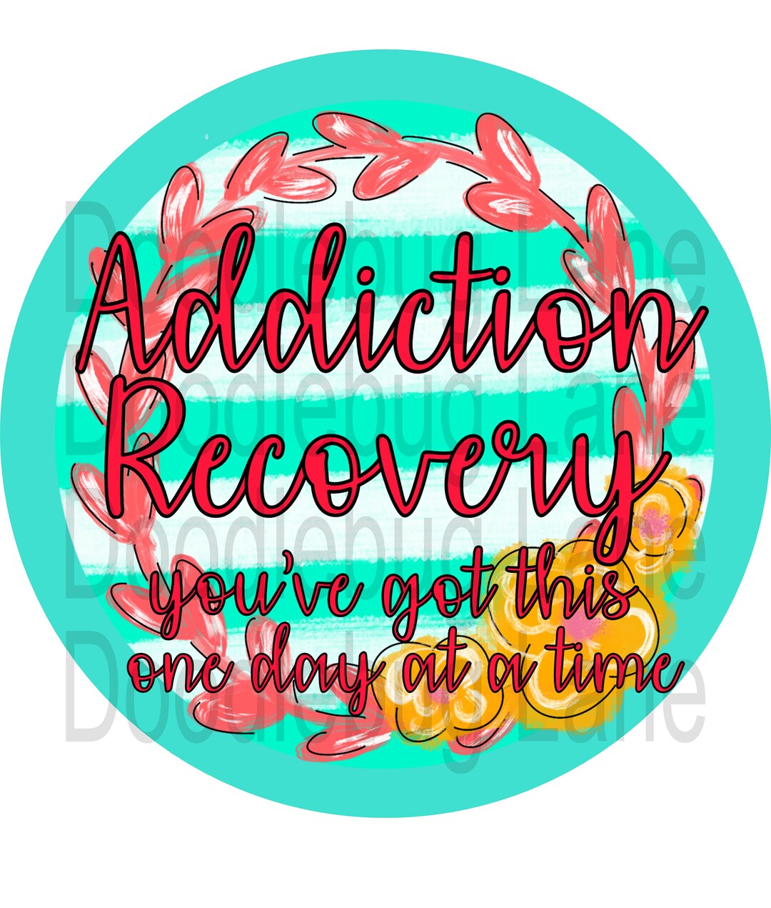 Metal Wreath Sign-addiction Recovery-inspirational Sign-addiction ...