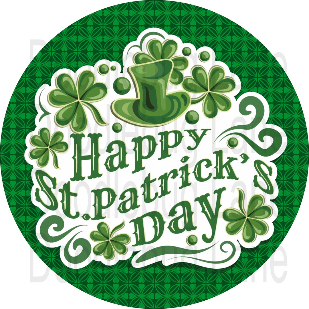 St Patricks Day Sign-happy St Patricks Day-shamrock-leprachaun Hat ...