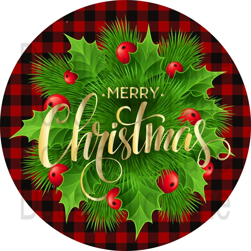 Round Christmas Signs - Etsy