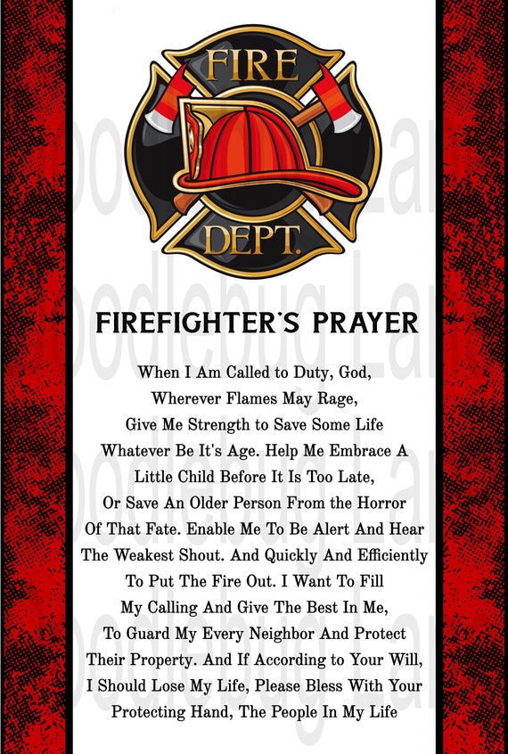 Firefighter Prayer