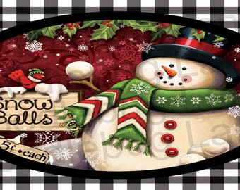 Snowman Lane Sign - Etsy