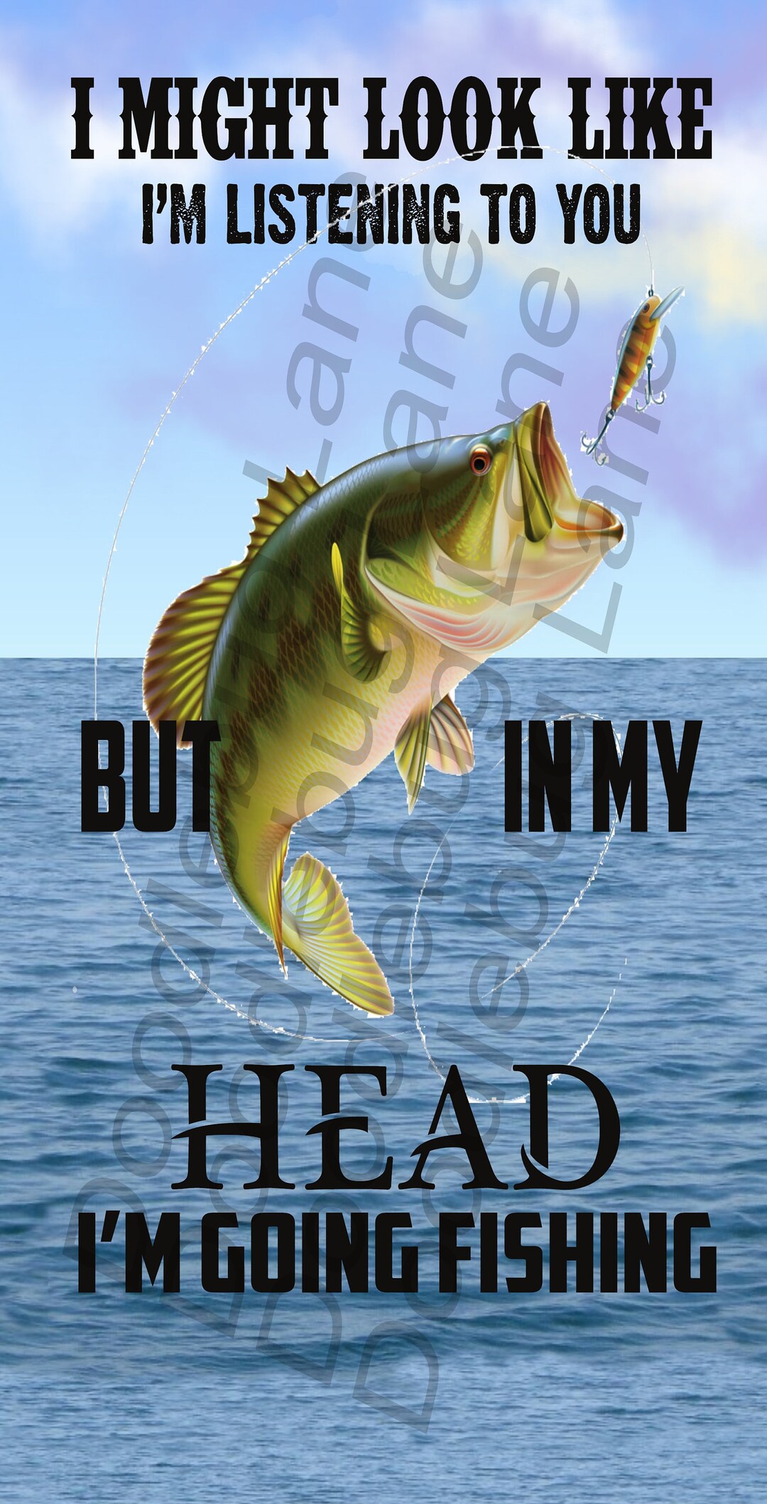 Fishing Sign-man Cave Sign-fathers Day Sign-metal Wreath Sign-bass ...