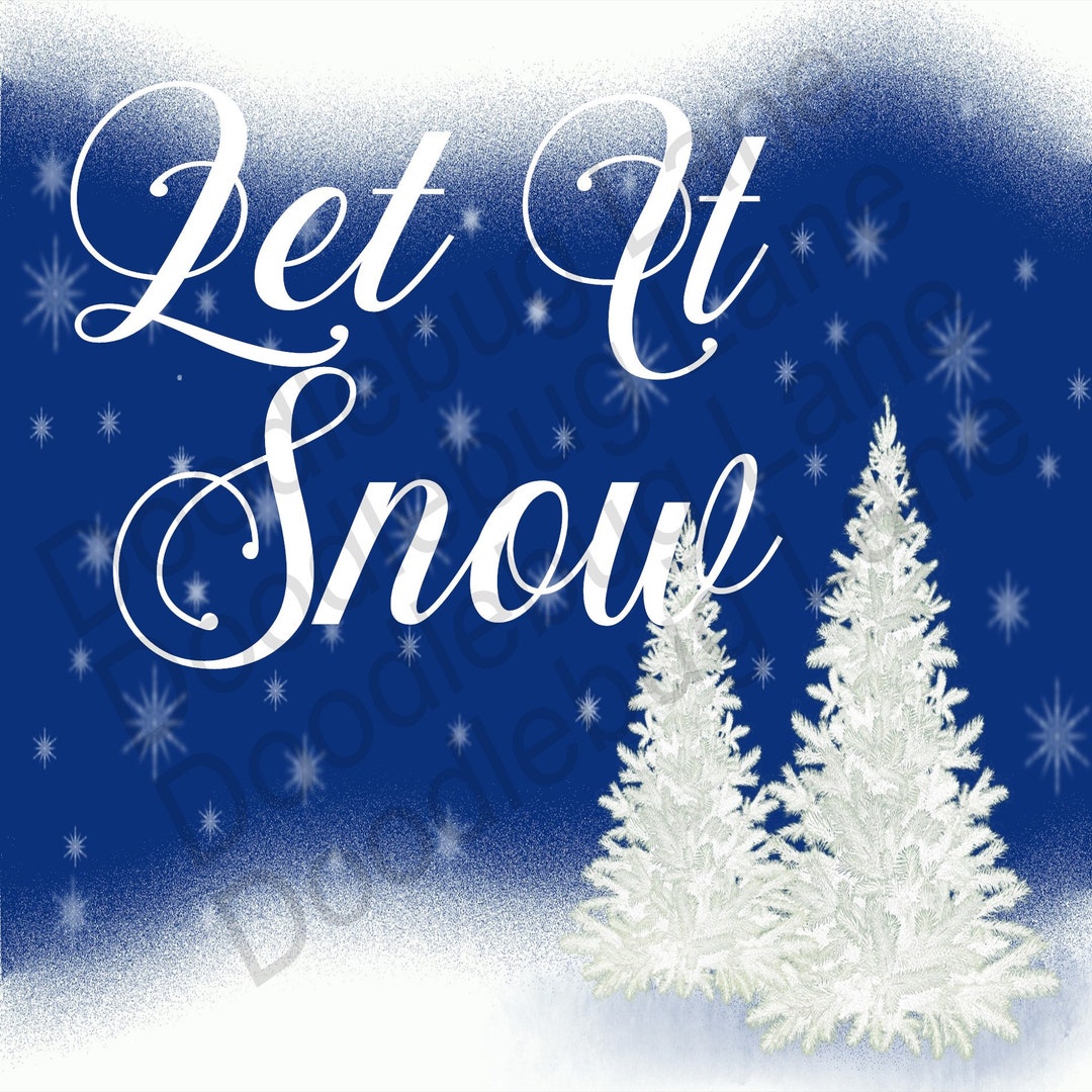 Christmas Wreath Sign - Metal Wreath Sign- Let It Snow - Snowflake ...