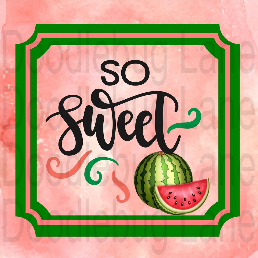 Metal Wreath Sign - so Sweet Watermelon - Watermelon Wreath Sign ...