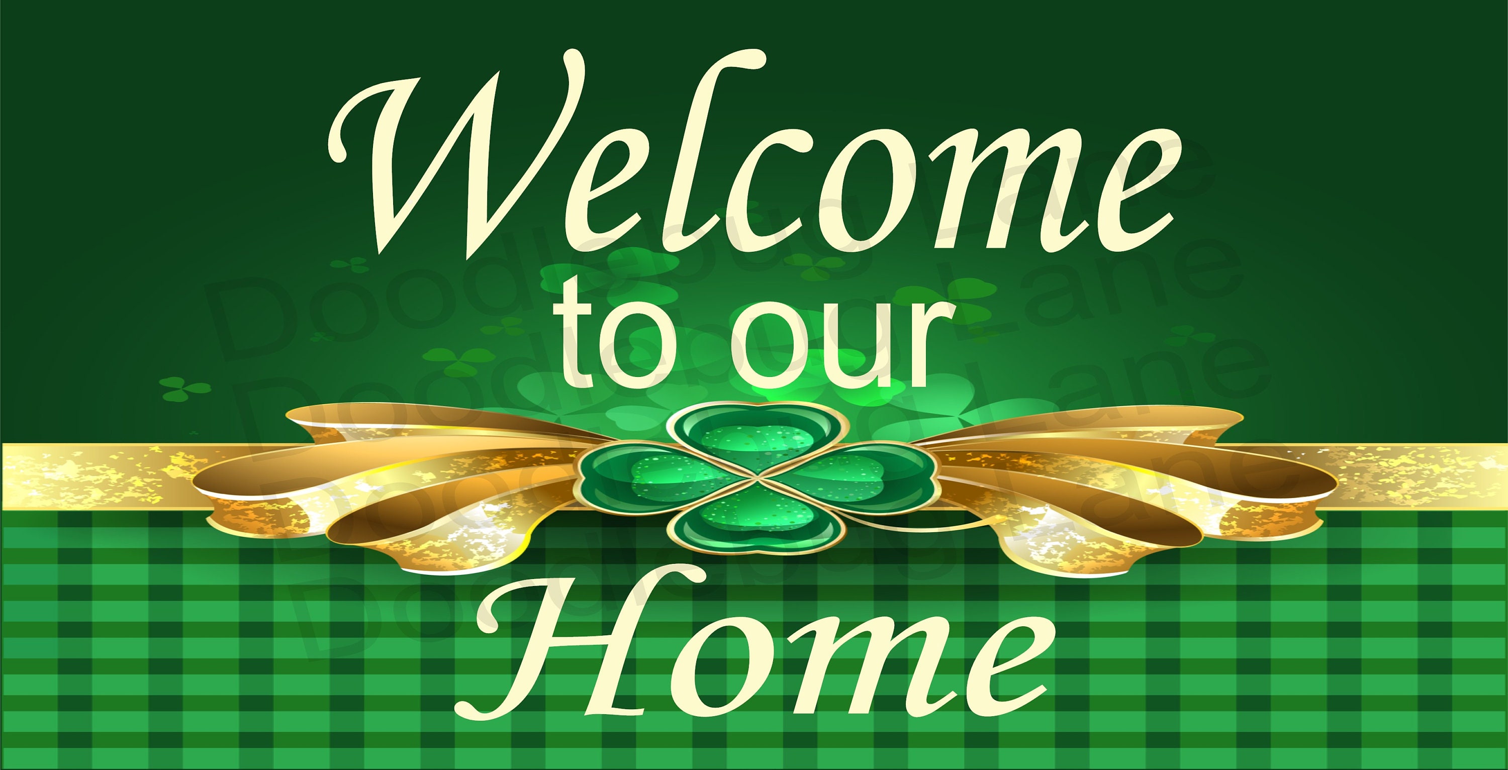 St Patricks Day Wreath Sign Welcome To Our Home St | Etsy