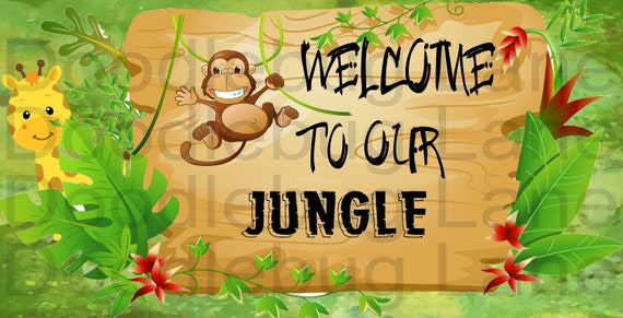 Monkey Jungle Sign