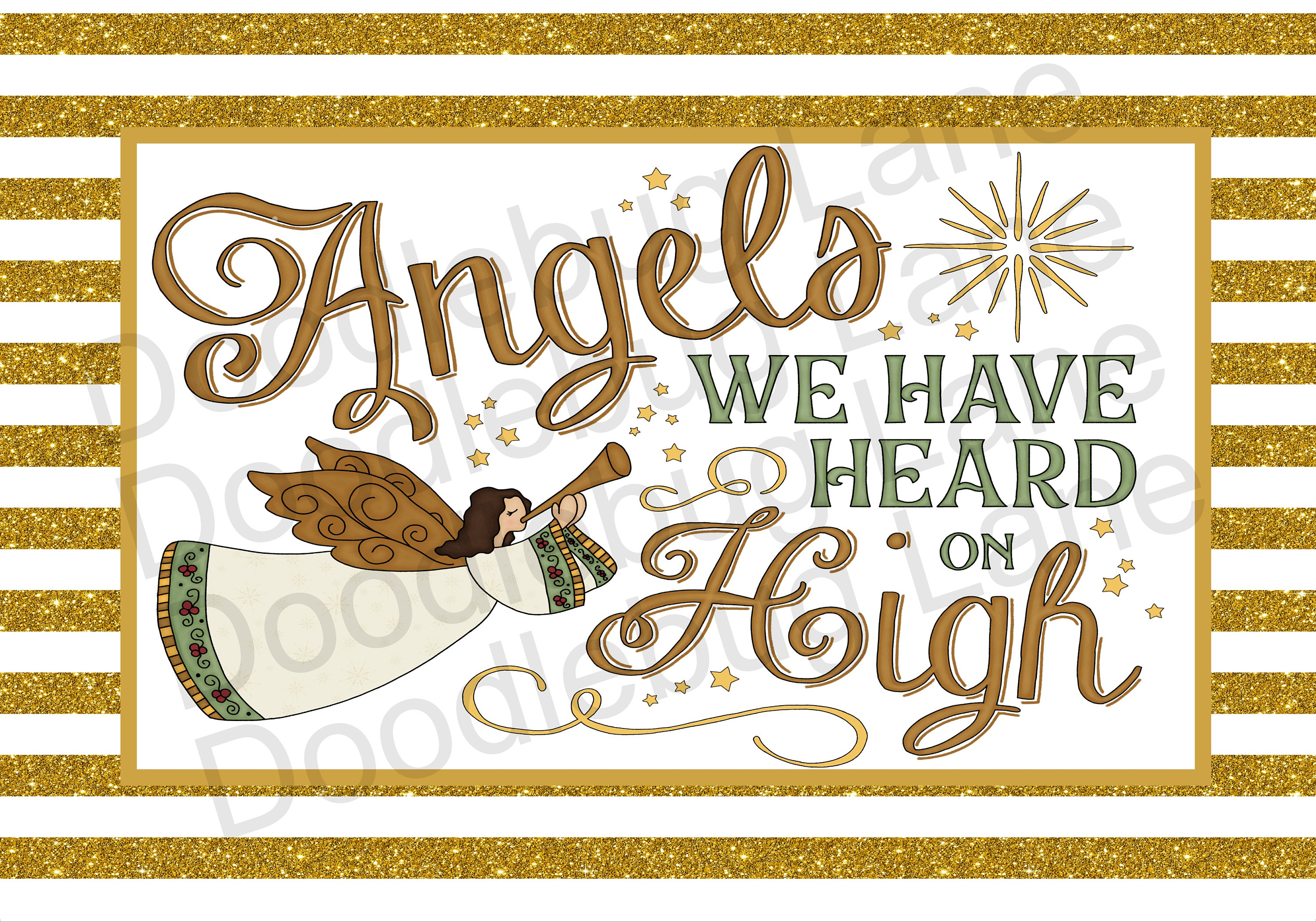 Christmas Wreath Sign Angels We Have Heard On High Metal | Etsy