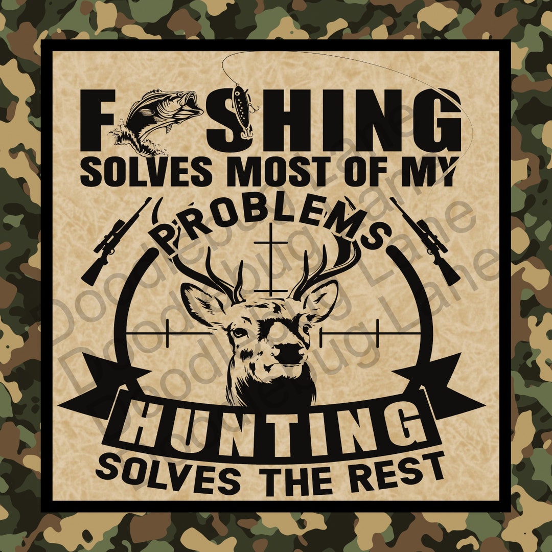 Fishing - Hunting Sign - Man Cave Sign - Fathers Day Sign - Metal ...