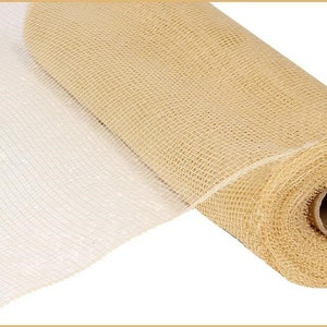 Value Deco Mesh - Beige Mesh - 10" X 10 Yards - RE800201 - Fall Mesh ...