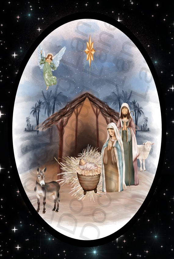 Baby Jesus In A Manger Animated