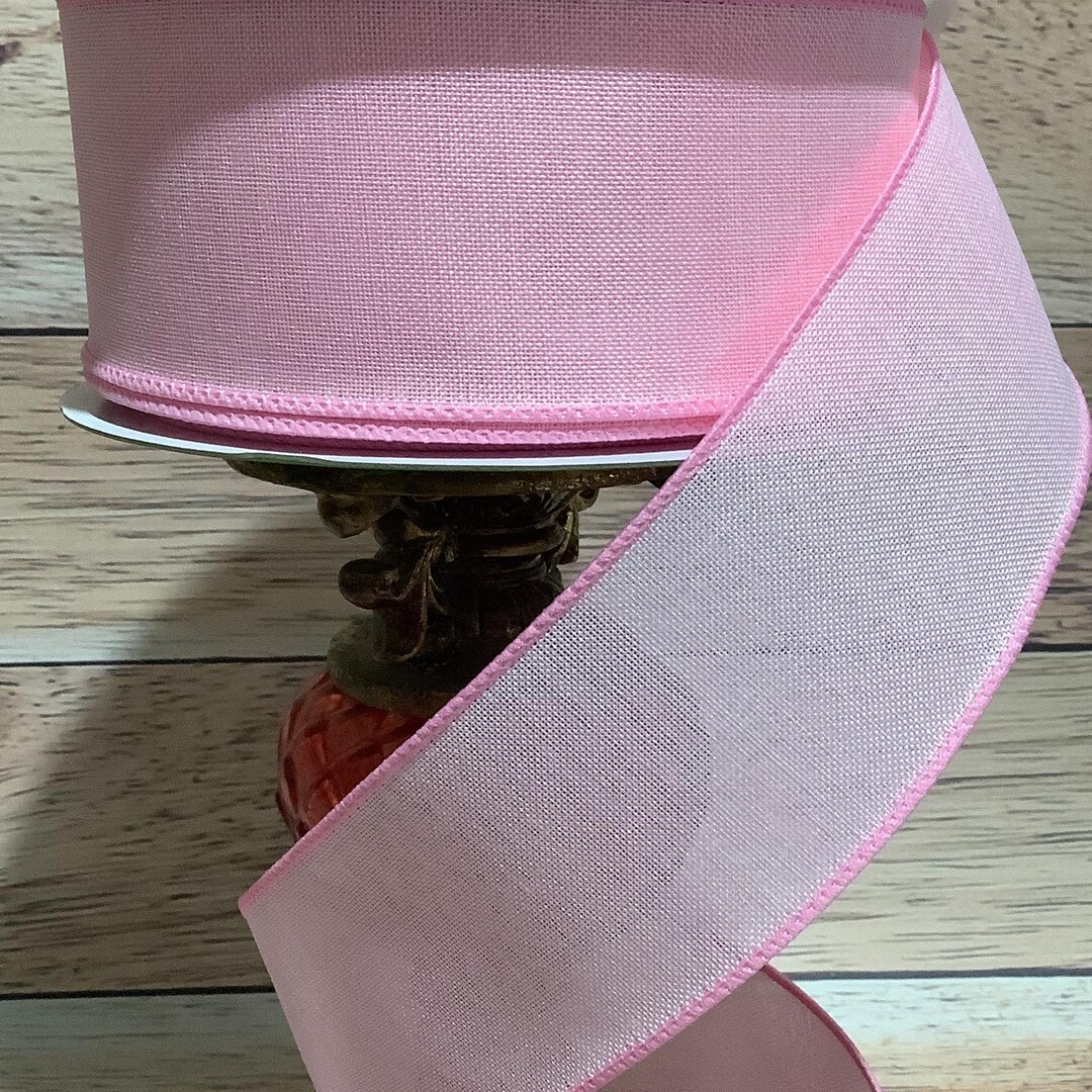 Pink Wired Ribbon-2.5" X 5 Yards-pastel Pink Ribbon-ribbon for Bows ...