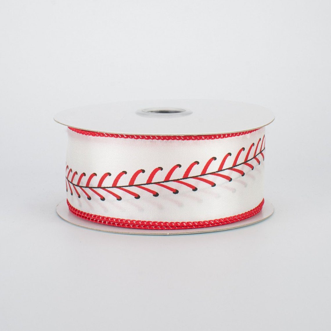 Wired Ribbon Baseball Stitching Ribbon Baseball Decor | Etsy