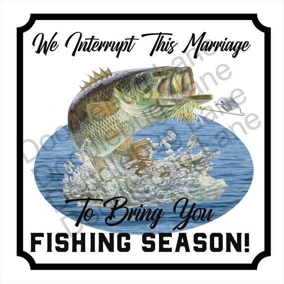 Fishing Sign Fishing Season Man Cave Sign Fathers Day | Etsy