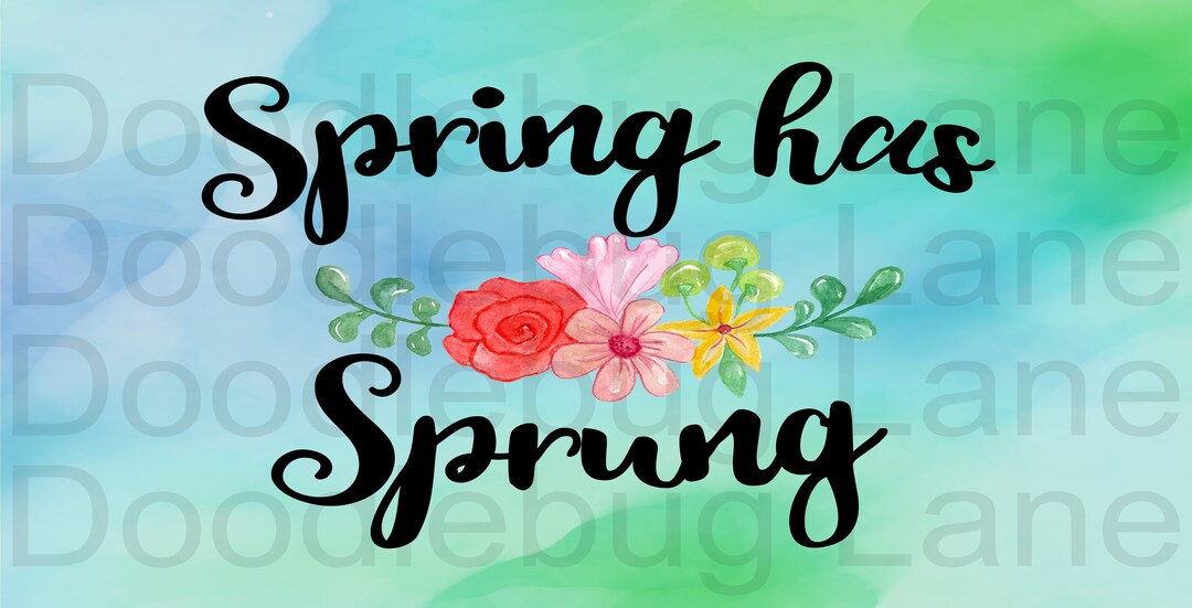 Spring Has Sprung Spring Wreath Sign Metal Wreath Sign Rectangle Sign ...