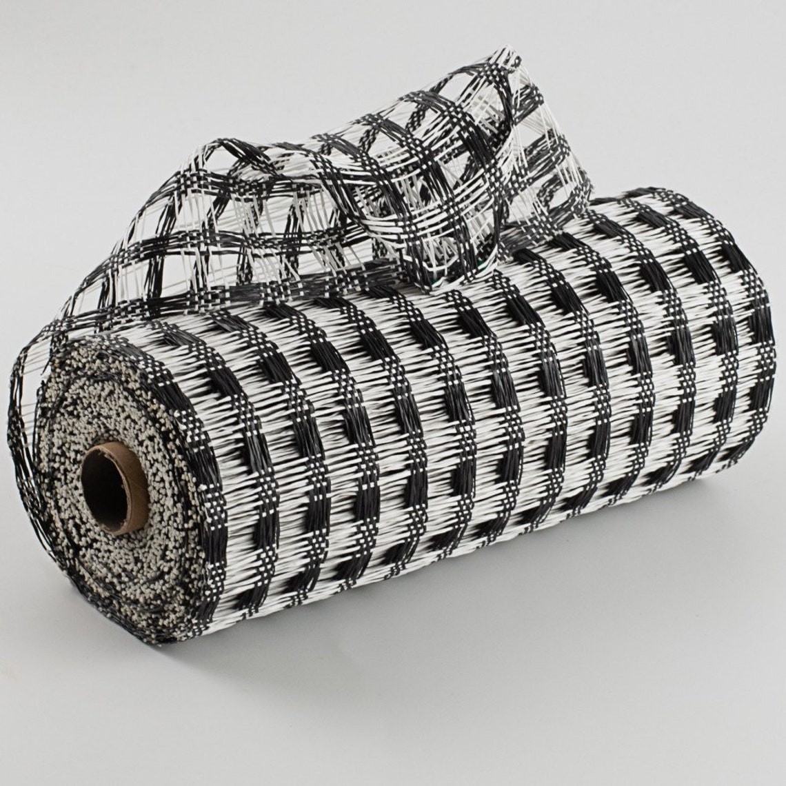 Poly Burlap Check Mesh: Black & White 10 X 10 Yards - Etsy