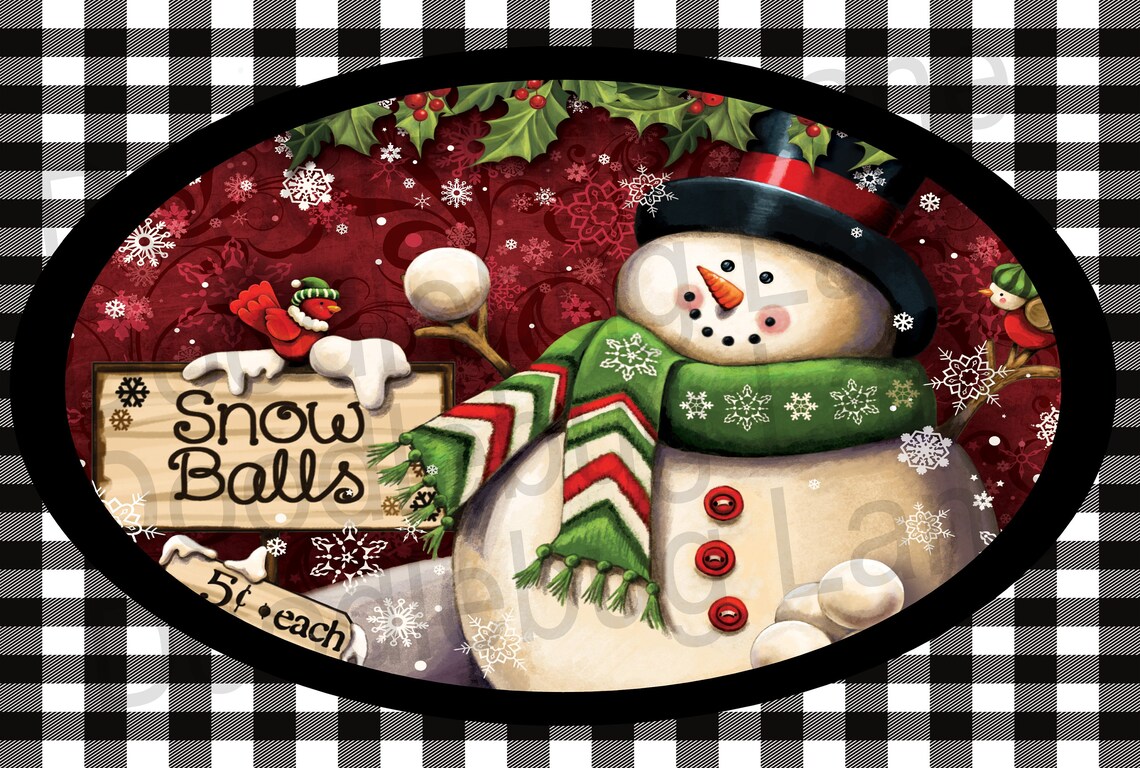 Snowman Wreath Sign Winter Sign Snowballs Metal Wreath - Etsy