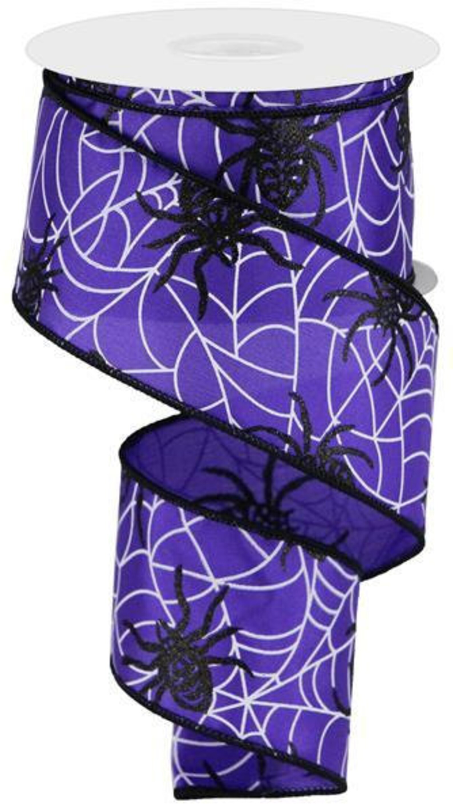 Spider Ribbon Wired Satin Halloween Decor | Etsy