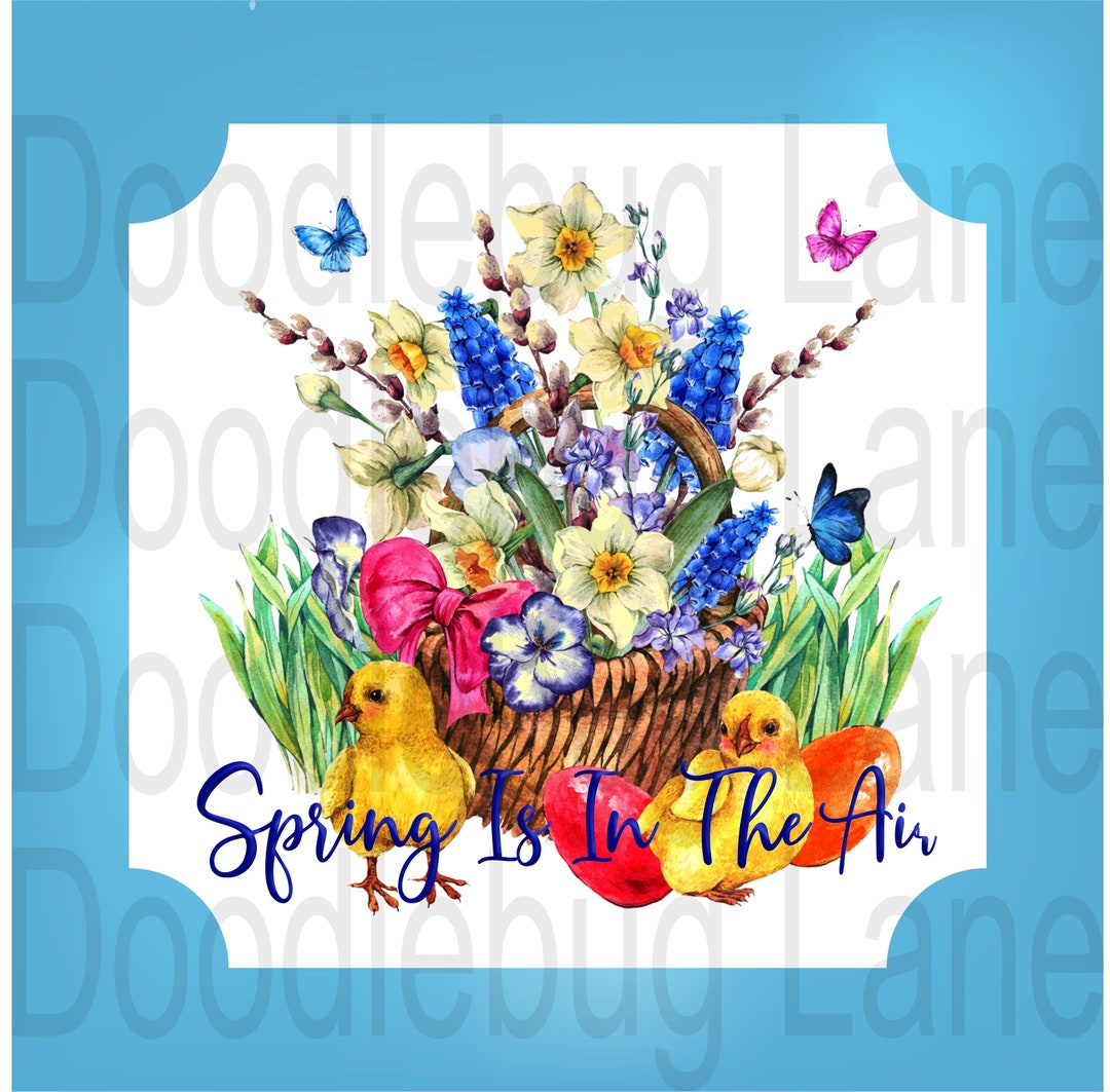 Spring Wreath Sign-spring Sign-springtime Decor-spring is in the Air ...