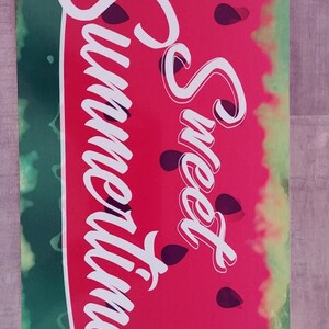 Metal Wreath Sign Watermelon Wreath Sign Summertime | Etsy