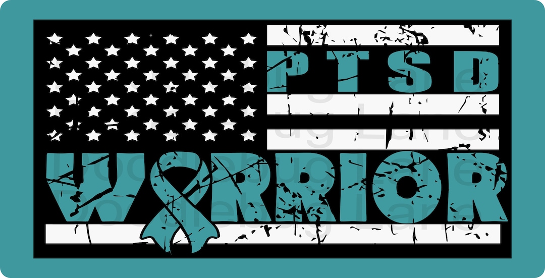 PTSD Awareness Sign - PTSD Warrior - Awareness Wreath - Metal Wreath ...