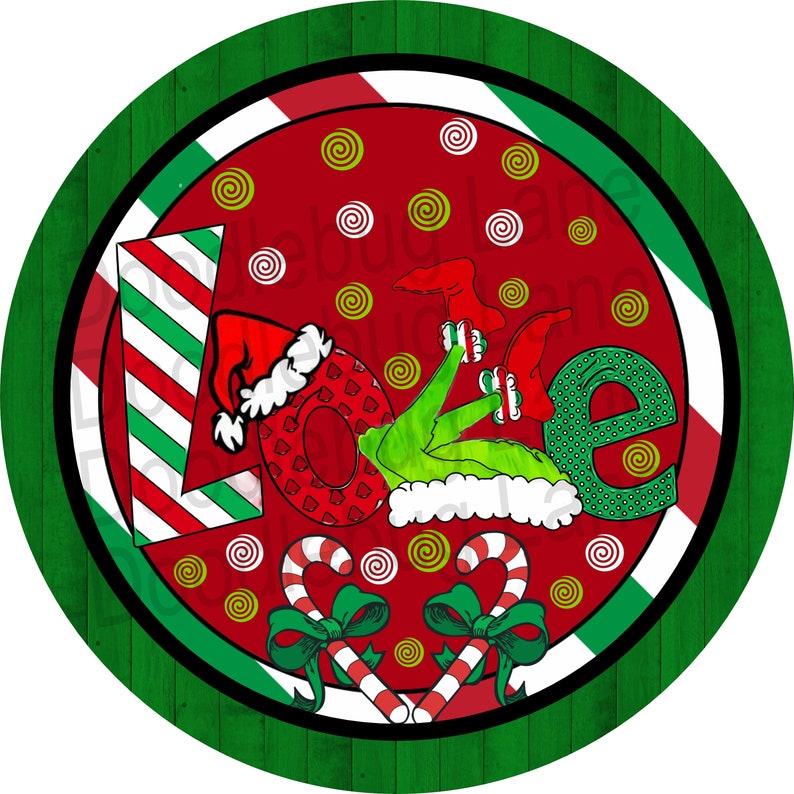 Christmas Wreath Sign-metal Wreath Sign-round Sign-elf - Etsy