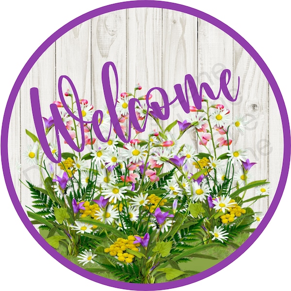 Spring Wreath Signs - Etsy