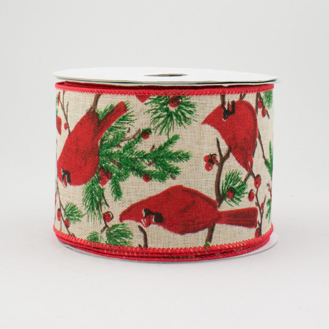 Wired Ribbon Christmas Cardinal Cardinal Decor Christmas - Etsy