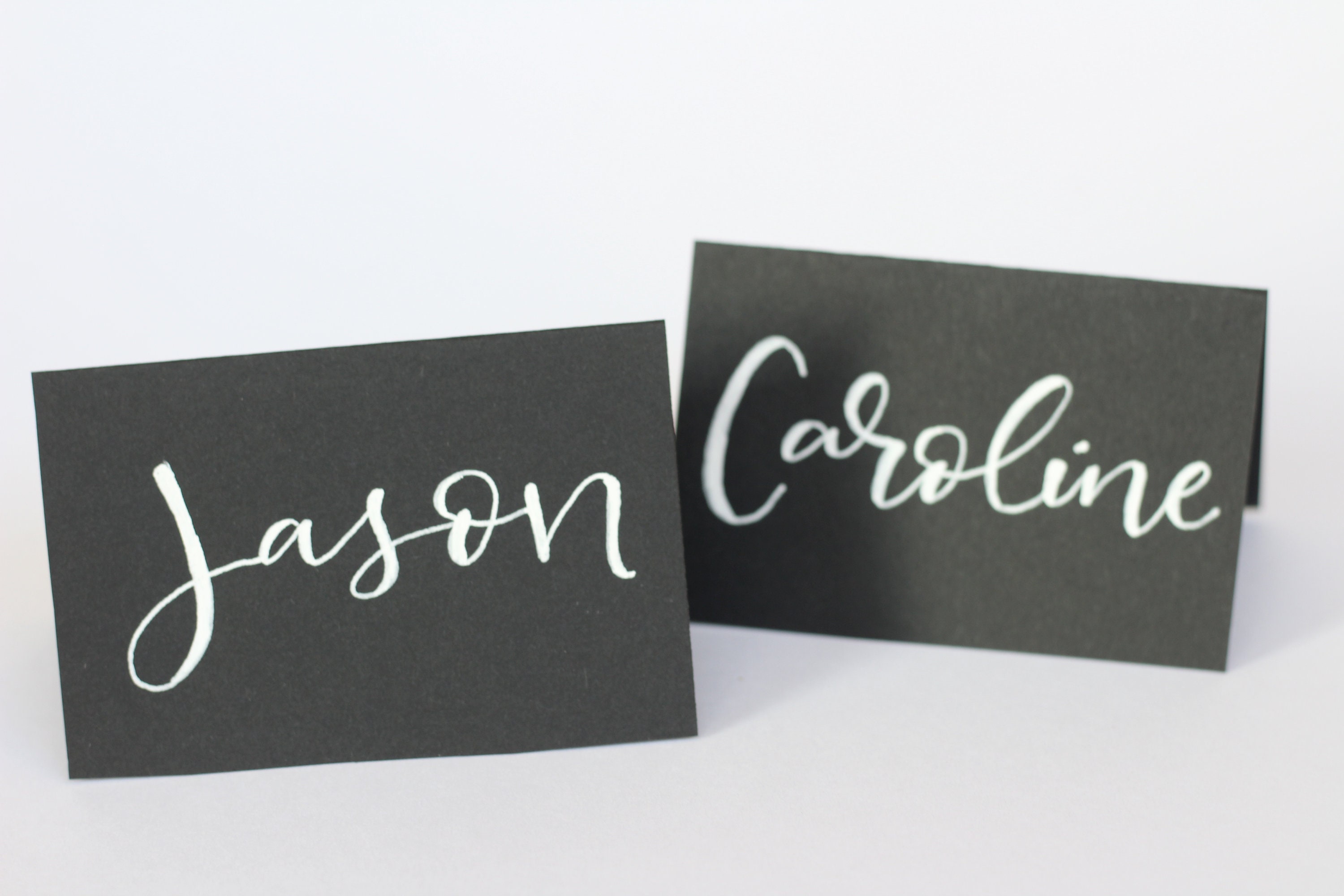 Calligraphy Placecards and Reserved Place Cards// Wedding Calligraphy ...