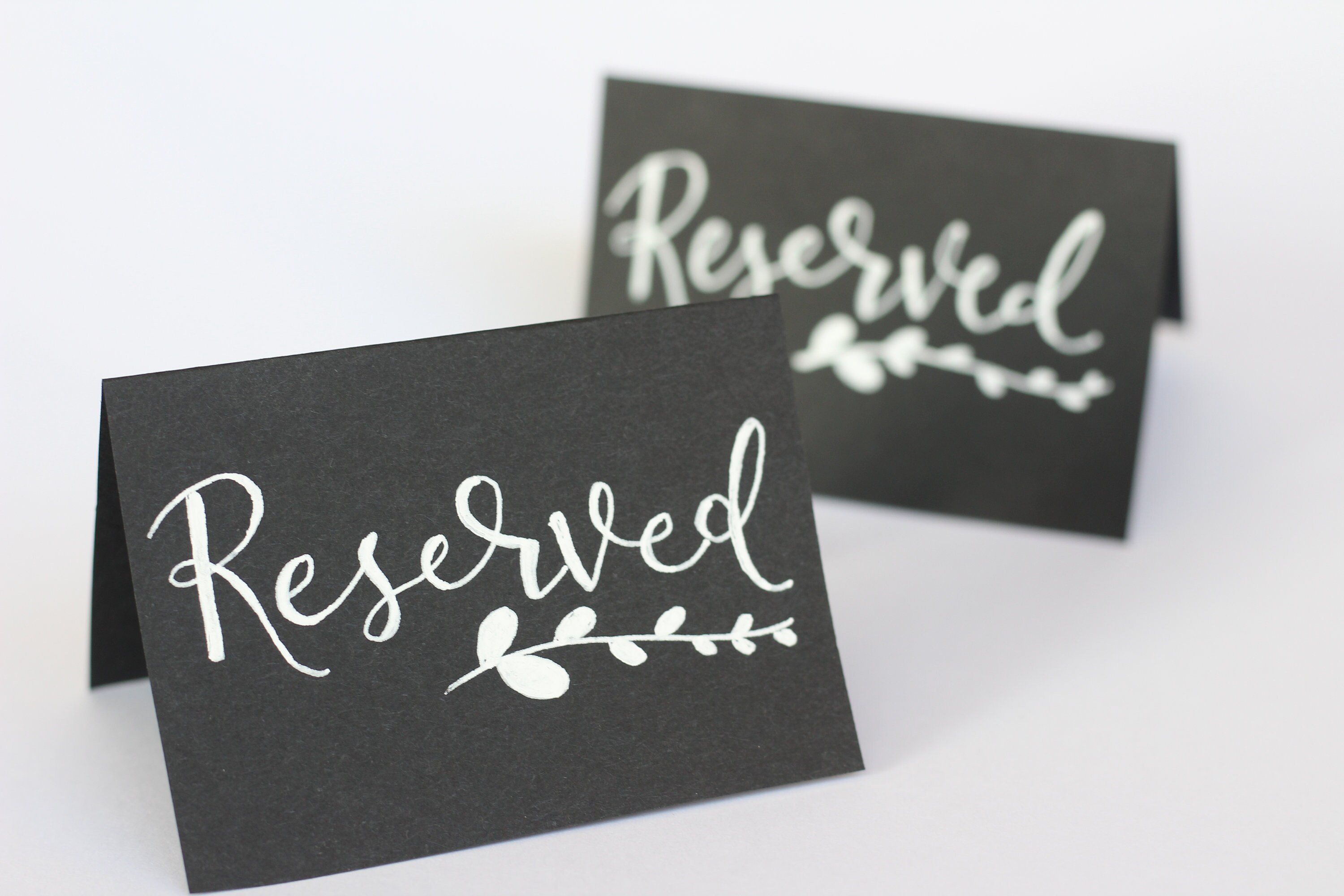 Calligraphy Placecards and Reserved Place Cards// Wedding Calligraphy ...