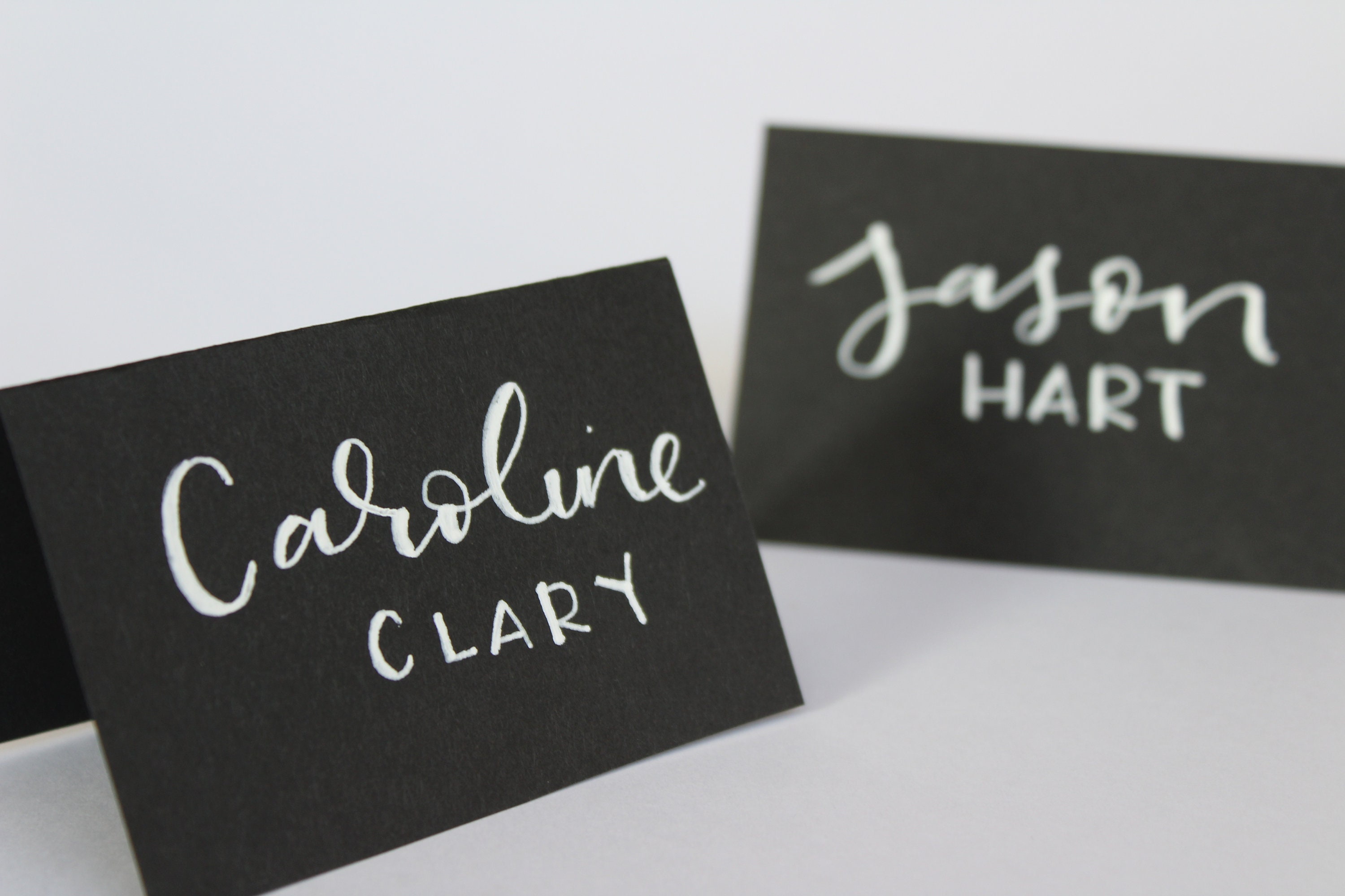 Calligraphy Placecards and Reserved Place Cards// Wedding Calligraphy ...