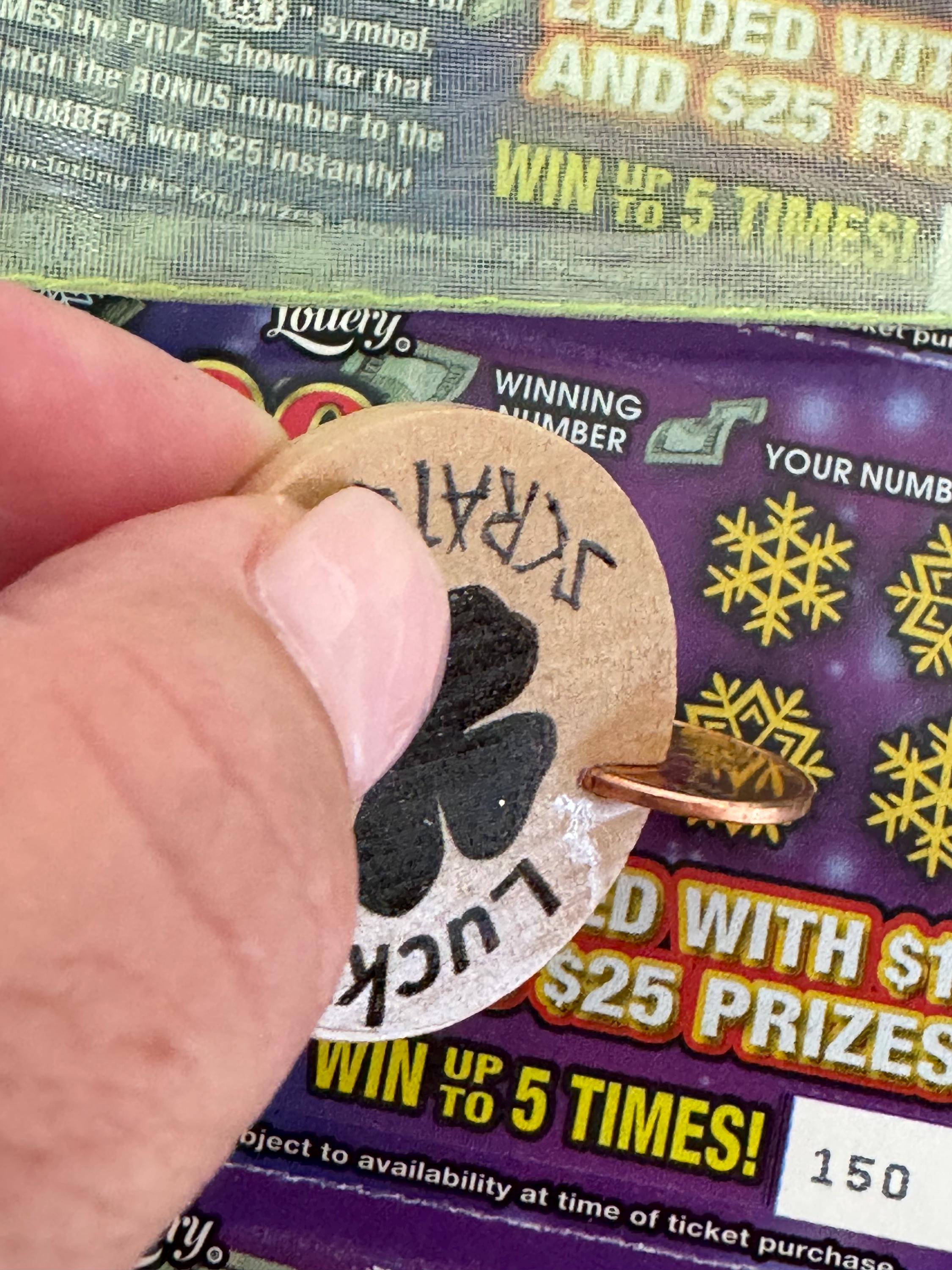 Lucky Lottery Scratcher Key Rings (set of 2) - Etsy