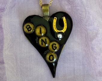 Bingo Necklace, Bingo Jewelry, Bingo Gift, Gambling Necklace - Etsy