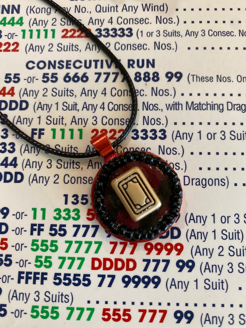 Mahjongg Soap Tile Necklace Gift - Etsy