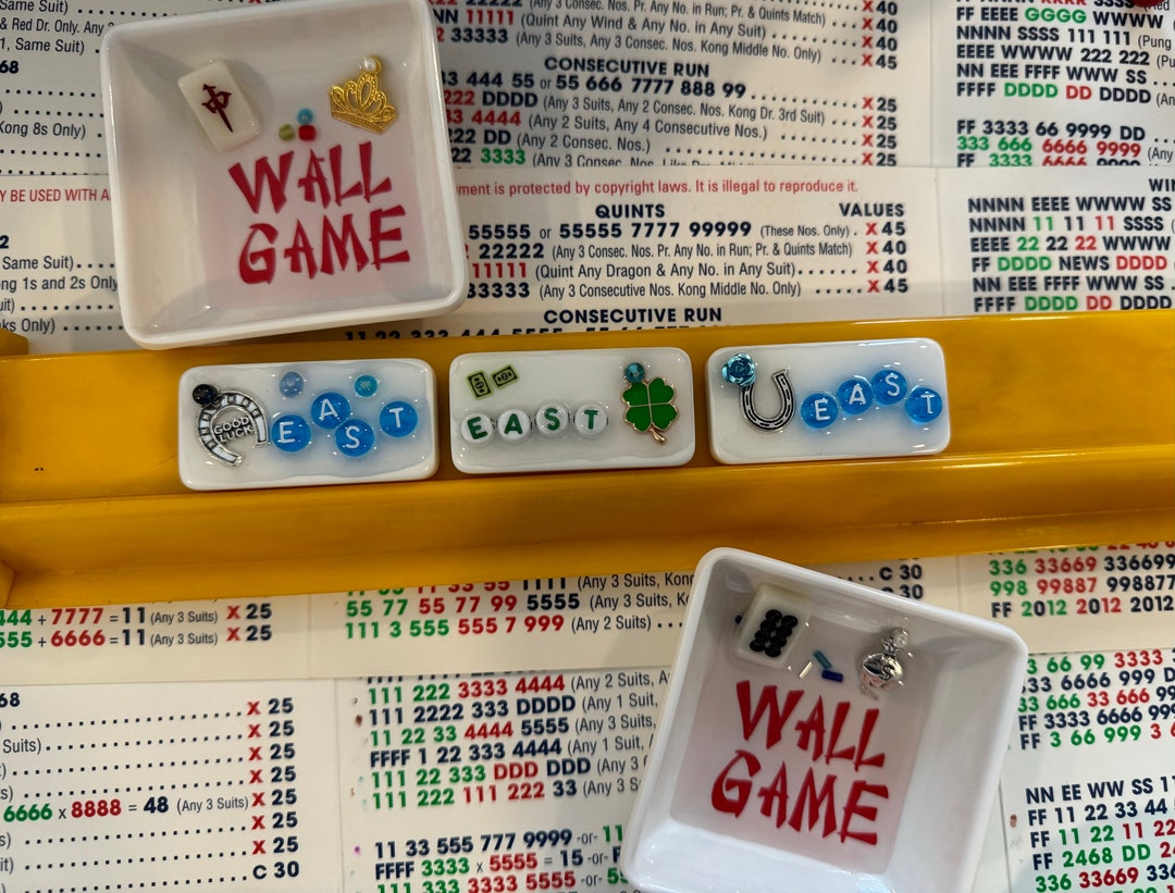 Mahjongg Marker and Wall Game Set - Etsy