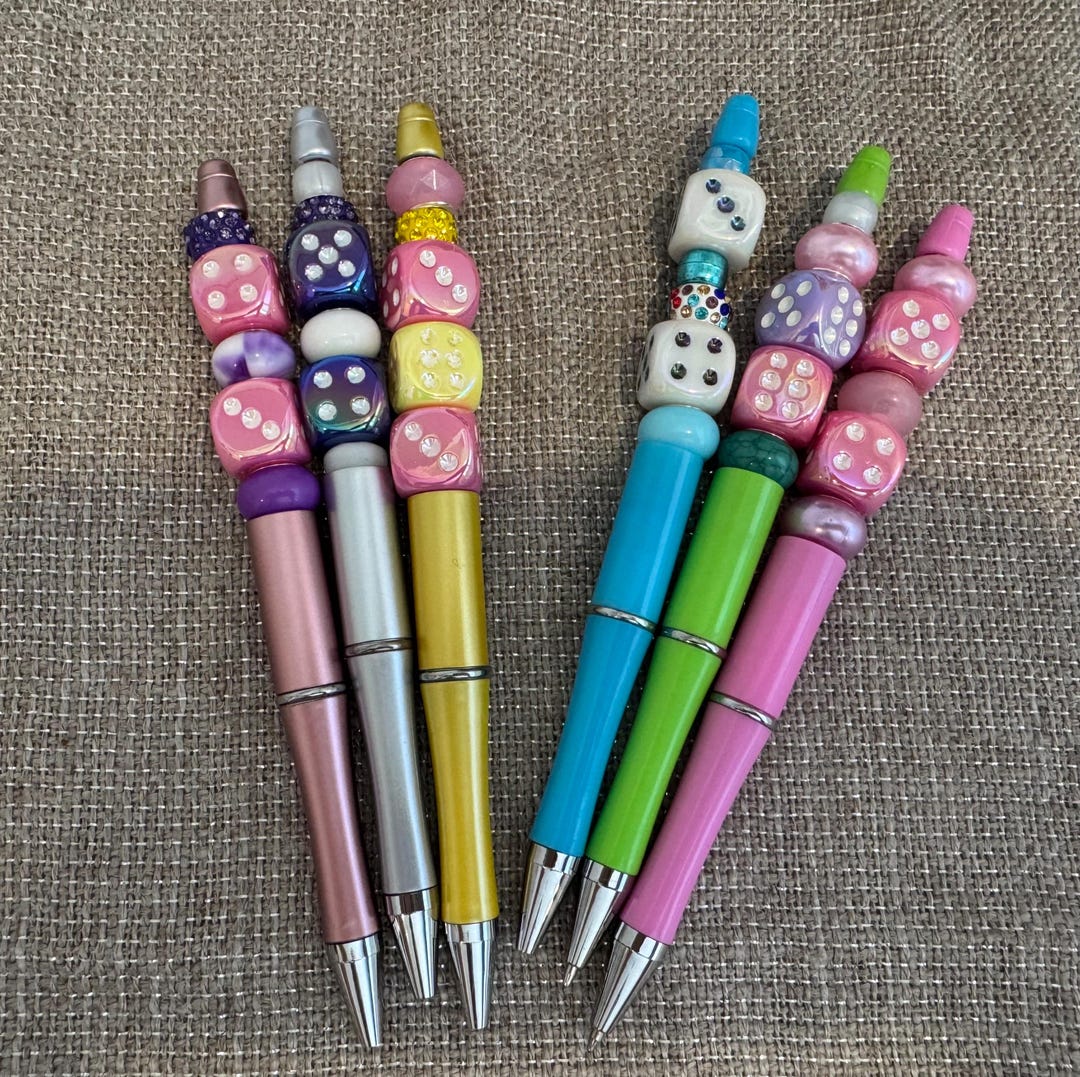 Dice Pens (set of 3) Bunco Player Pens - Etsy