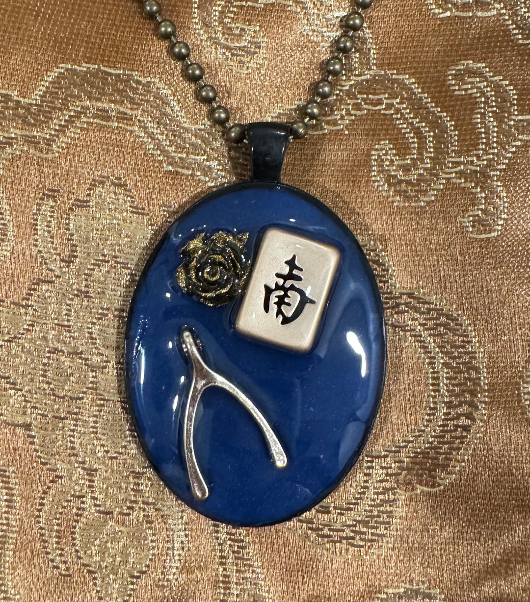 Mah Jongg Pendant Necklace - Etsy