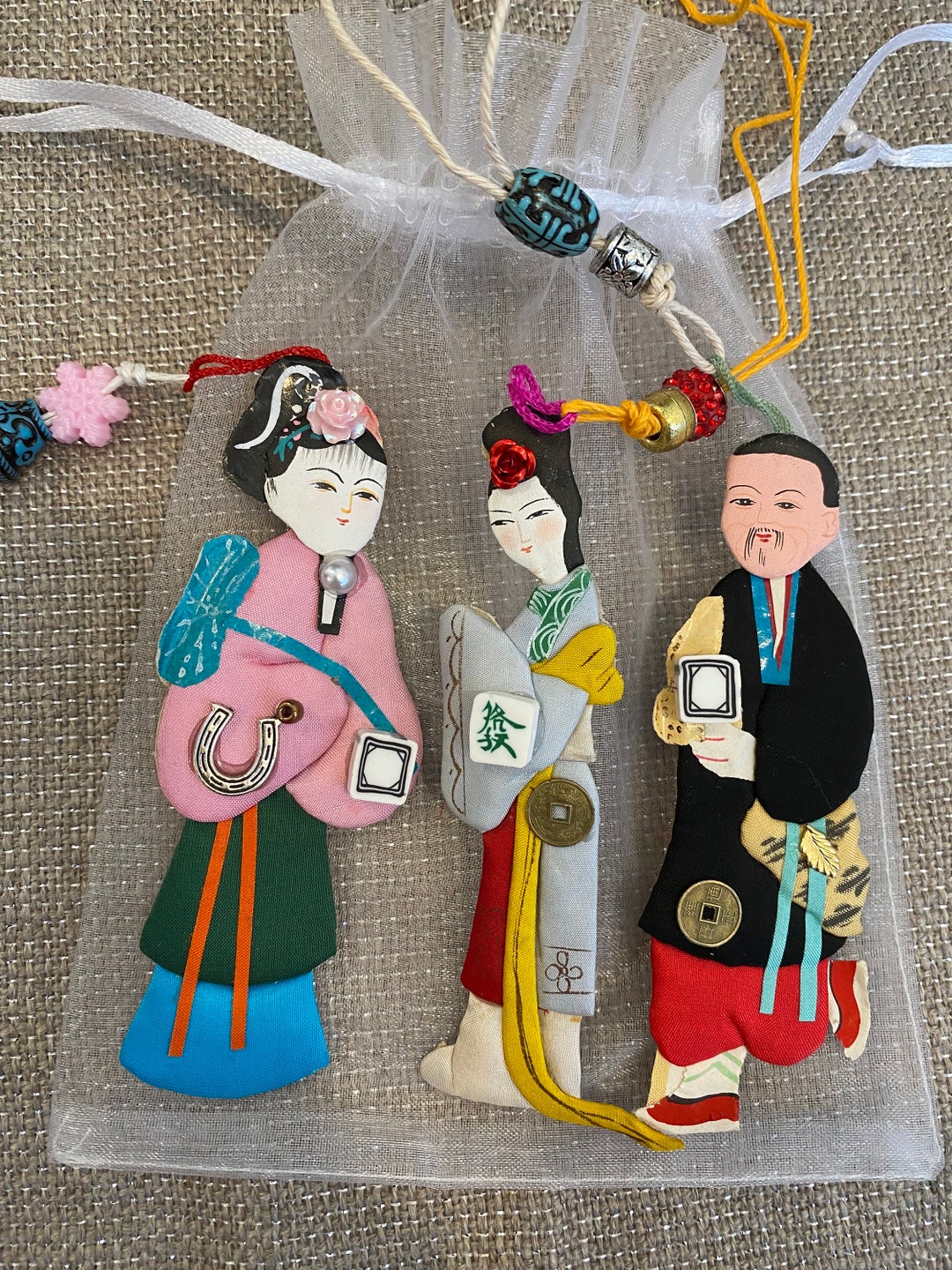 Mahjongg God and Goddess' Set of 3 - Etsy