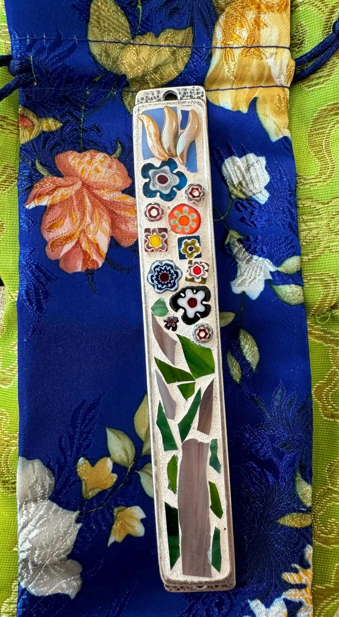 Tree of Life Mosaic Mezuzah Jewish Gift - Etsy