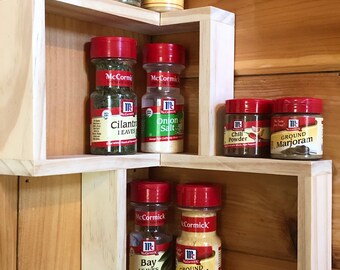 Corner Spice Rack | Etsy