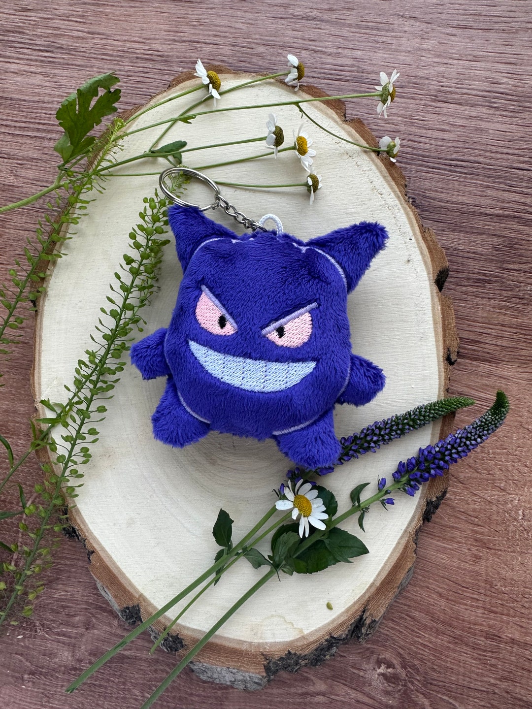 Gengar Glow in the Dark Plush Keychain - Etsy