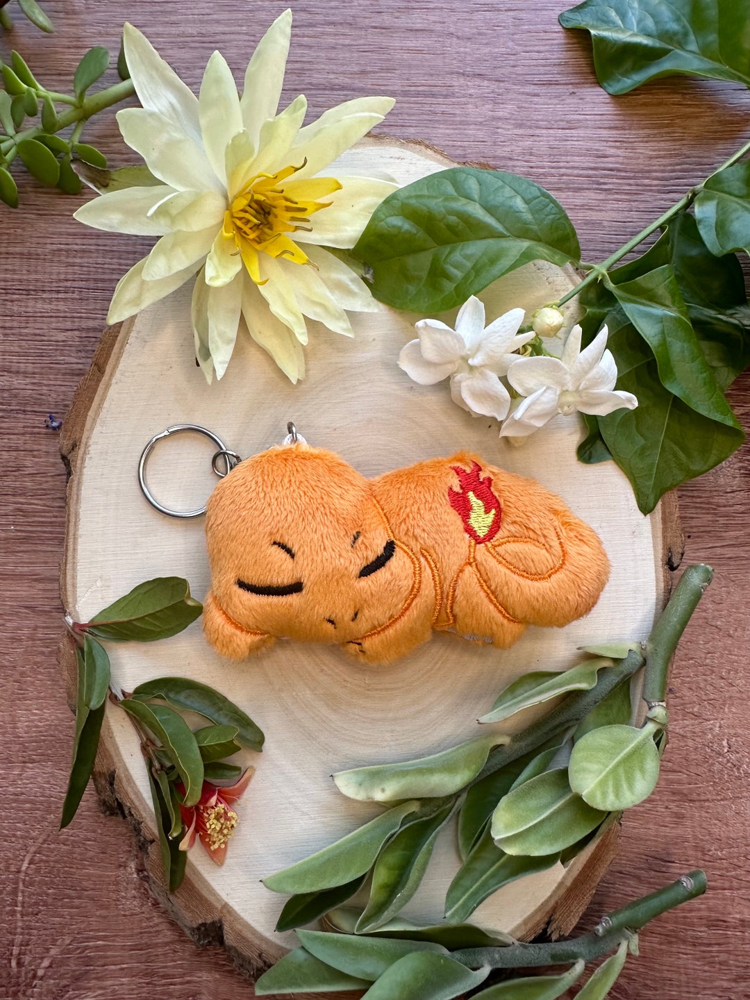 Sleeping Charmander Keychain - Etsy