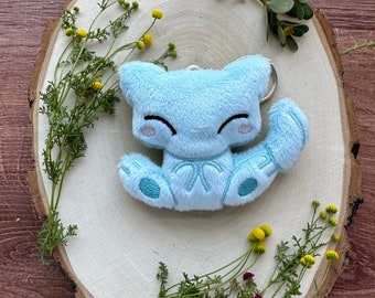 Plush Alolan Vulpix Shiny Keychain - Etsy