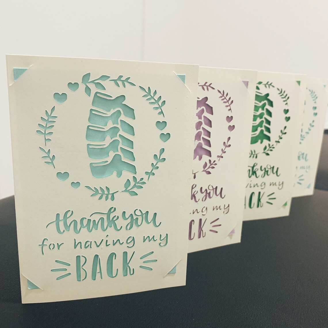 Thank You Card Chiropractic Art Anatomy Art Medical Illustration Clinic ...