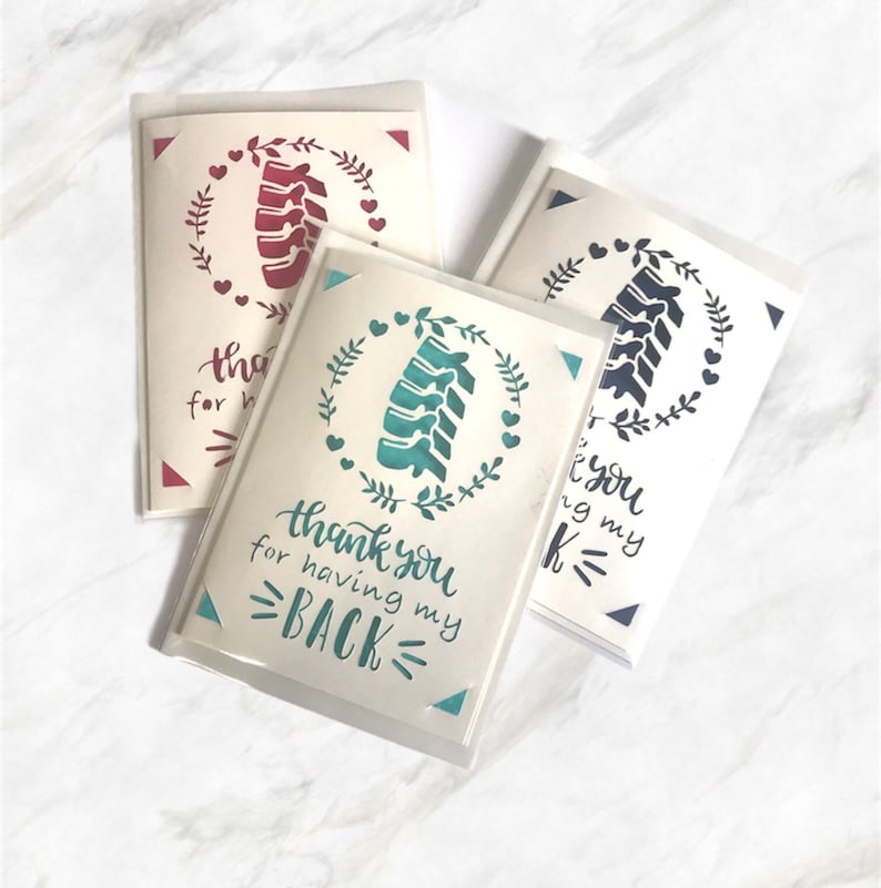 Thank You Card Chiropractic Art Anatomy Art Medical Illustration Clinic ...