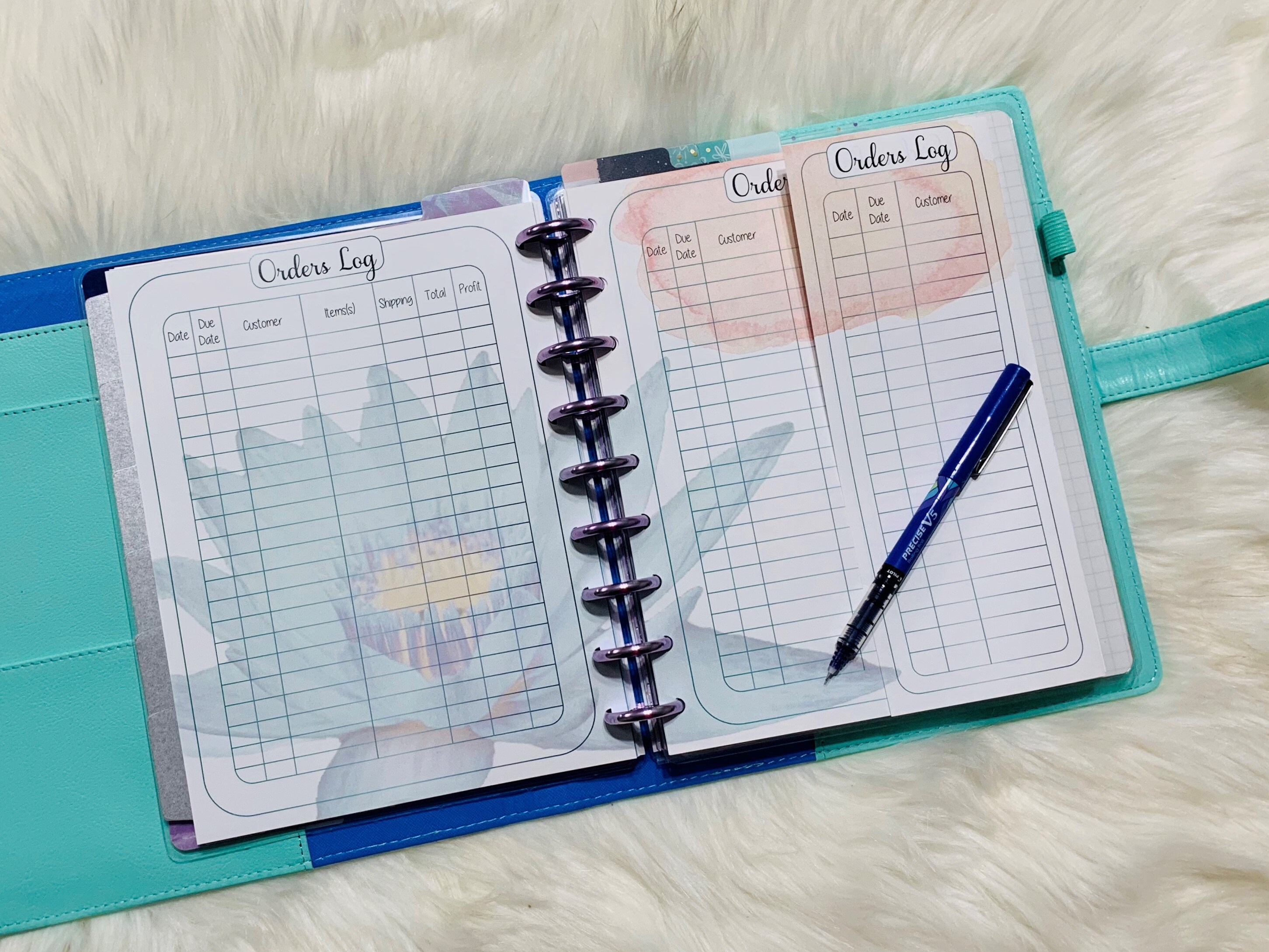 Order Log Tracker Print Ready Form in PDF Perfectly Sized for - Etsy