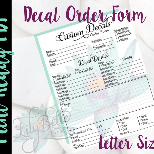 Custom Order Form - Etsy