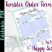 DIY Editable Custom Tumbler Order Form With Invoicing Sections - Etsy
